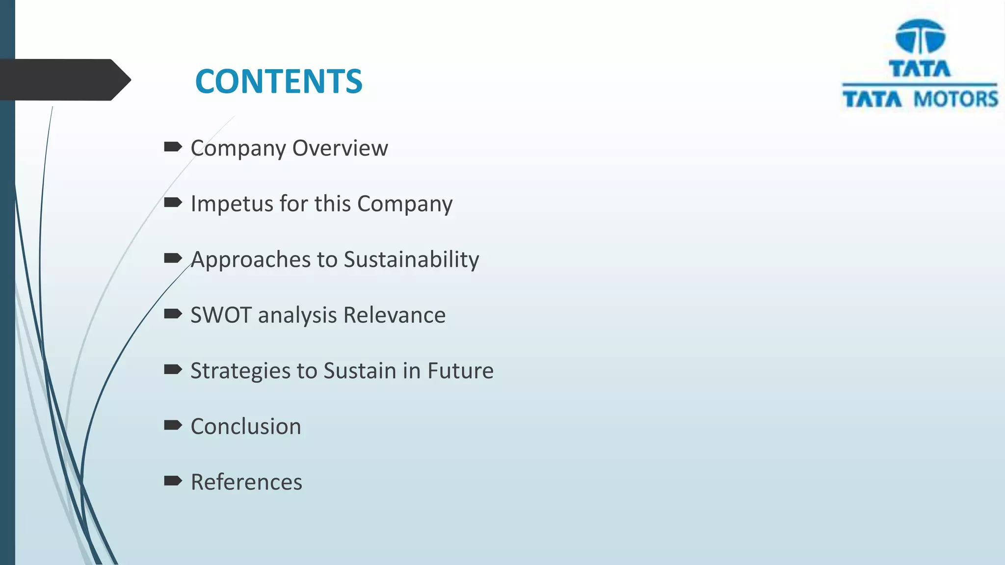 Analysis of sustainability of Tata motors | PPTX