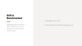 Benchmarking Using SUS | PDF