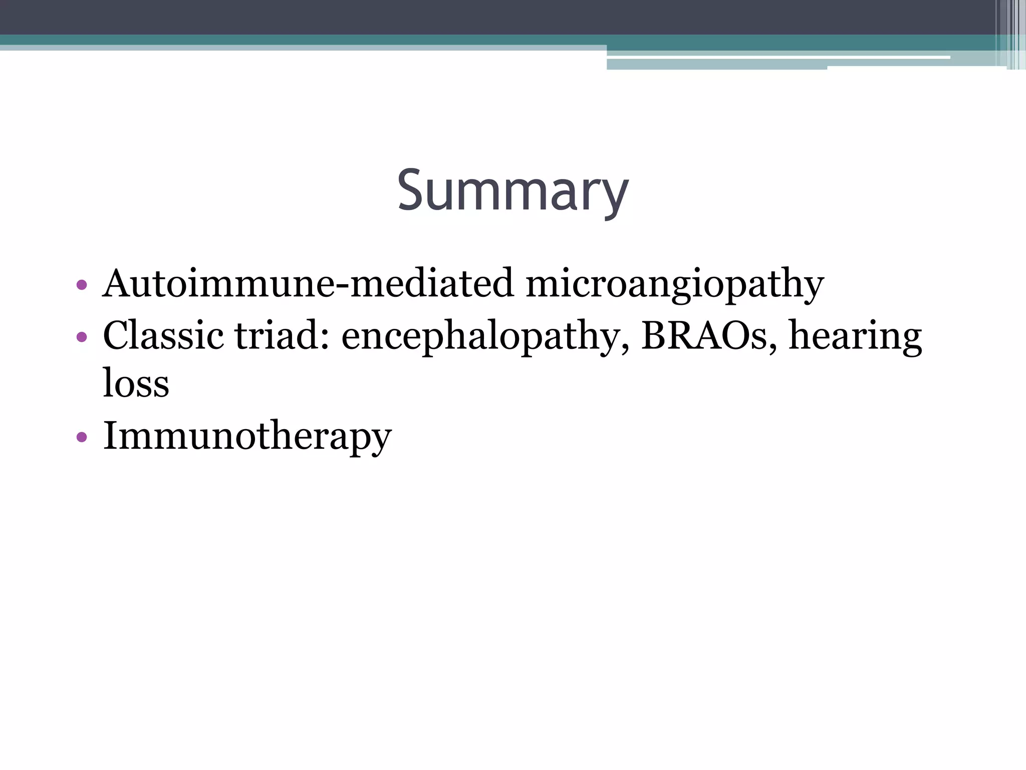 Susac Syndrome | PPTX
