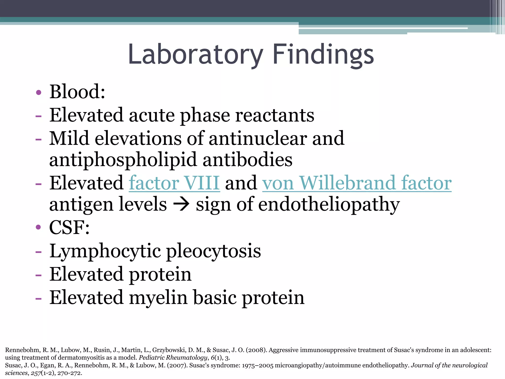 Susac Syndrome | PPTX