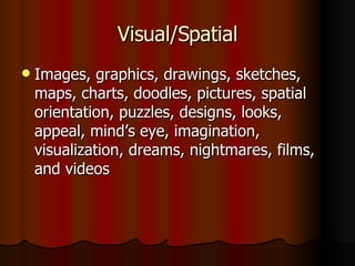 Susan S Gardner S Eight Intelligences | PPT