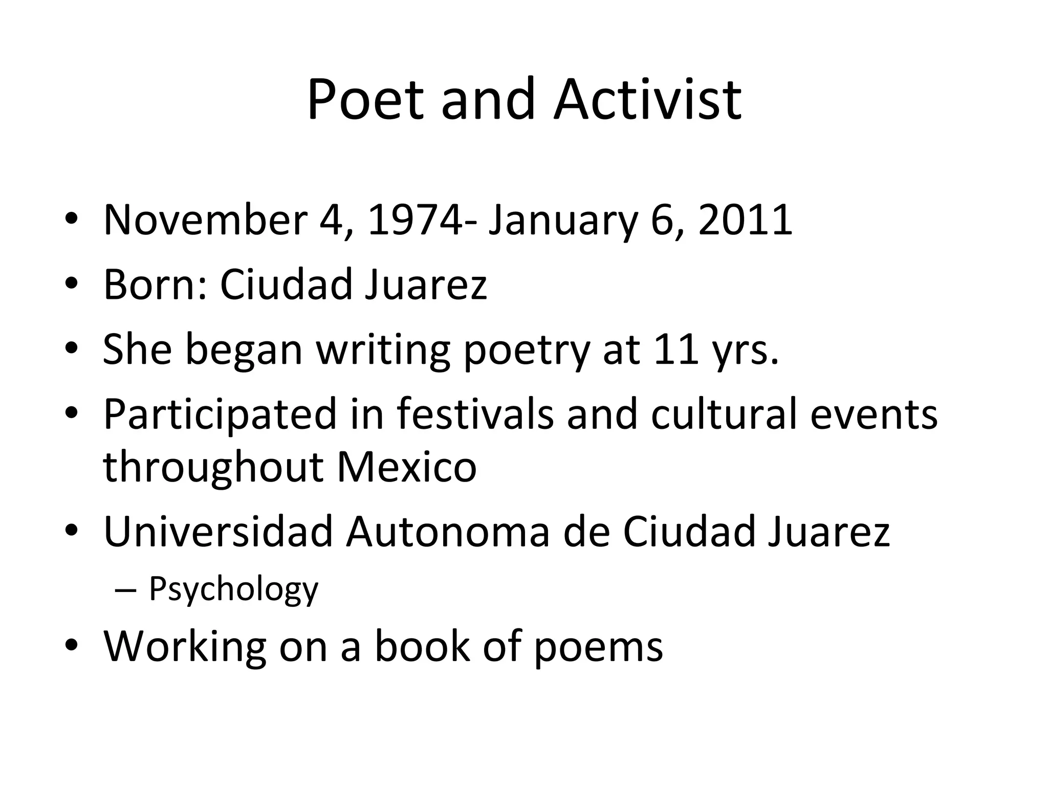 Susana chavez 365 | PPT