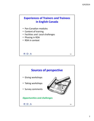 RDA implementation in Canada | PDF