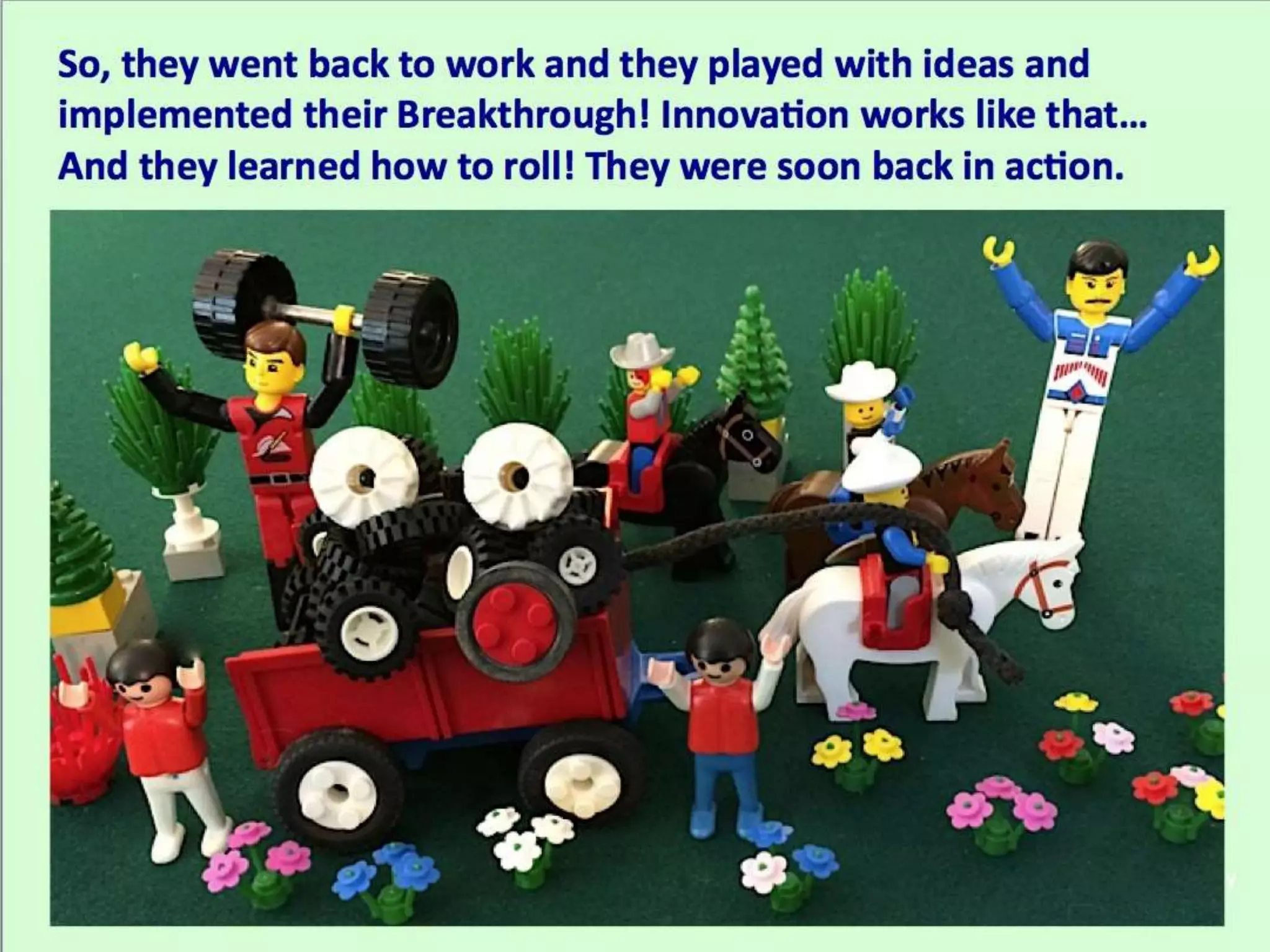 Susan and Santa speed Round Wheels Everywhere - a Square Wheels LEGO ...