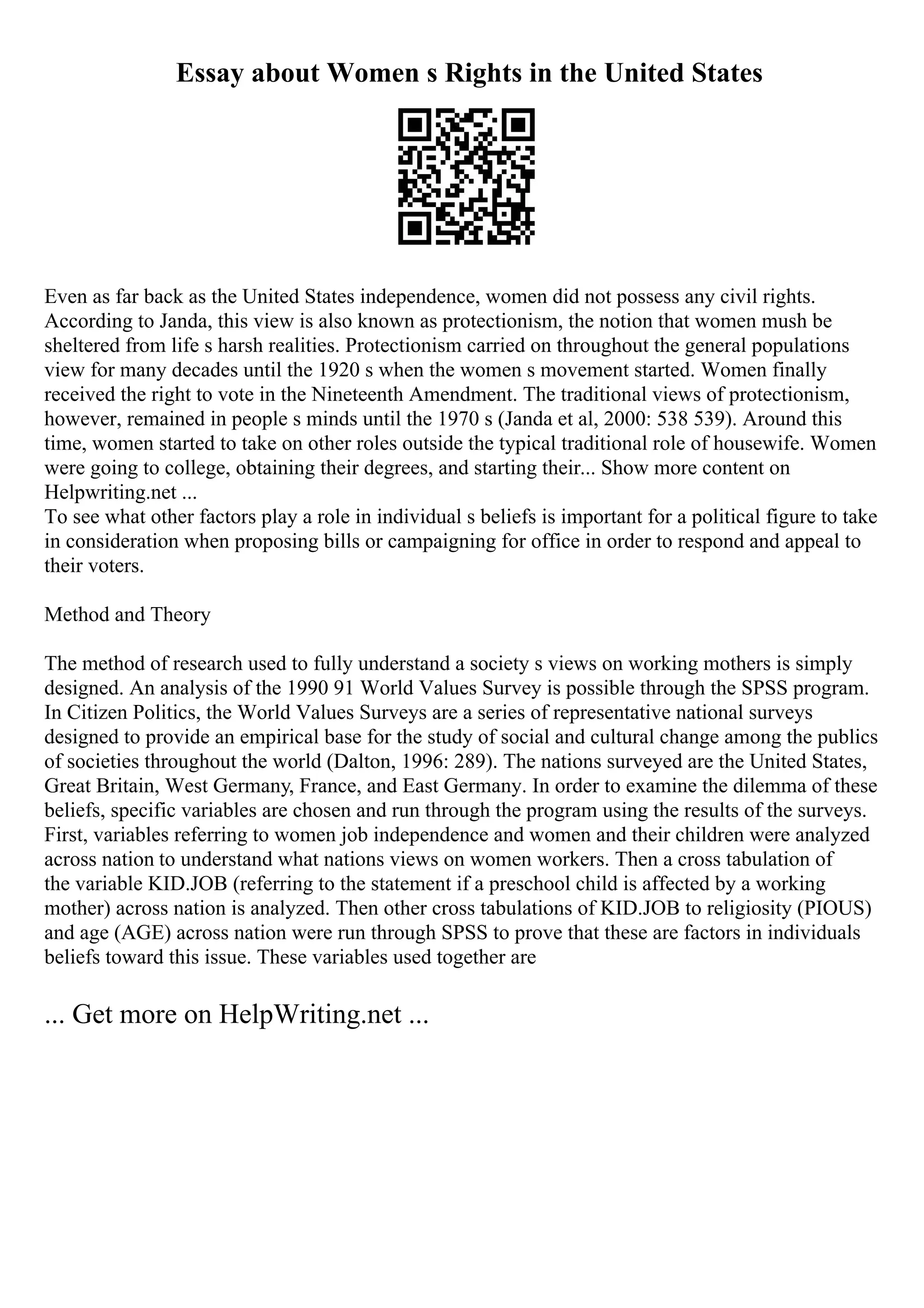 Susan B Anthony Essay Outline | PDF