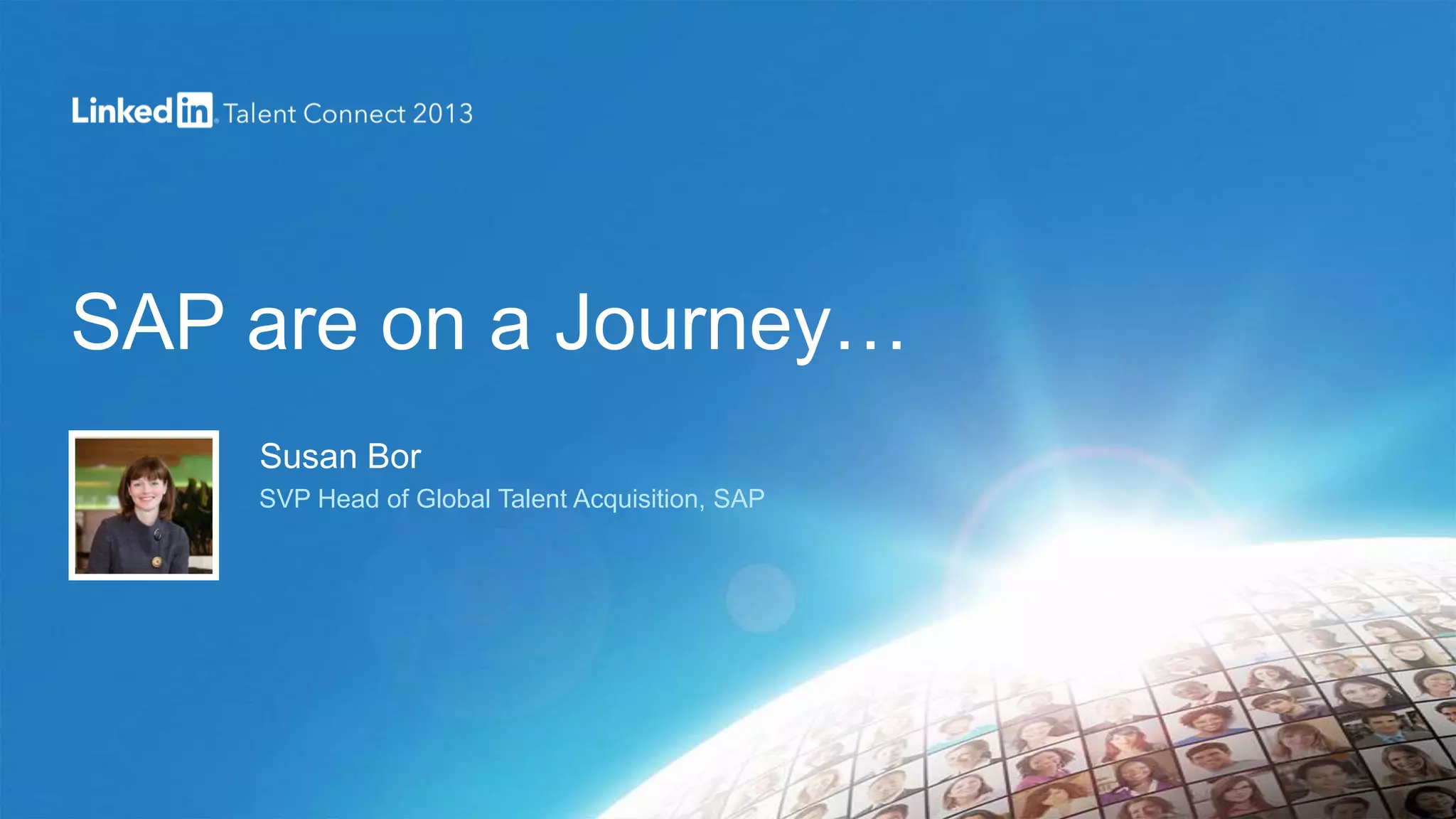 Talent Connect Australia - Susan Bor "SAP are on a Journey" | PPTX