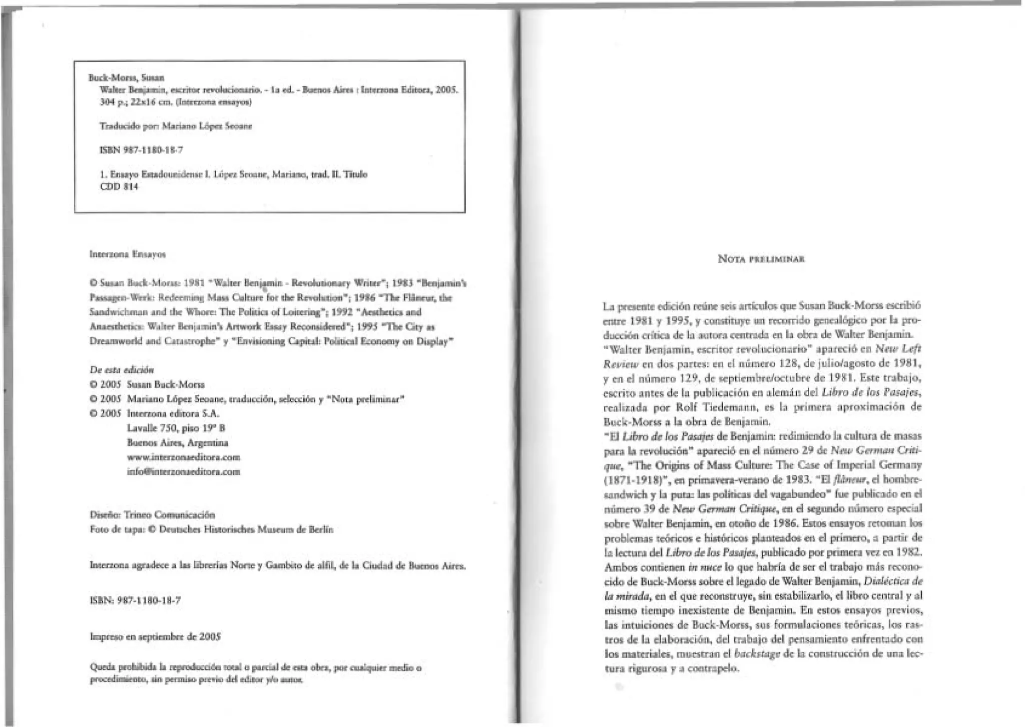 Susan Buck-Morss - Walter Benjamin, escritor revolucionario.pdf