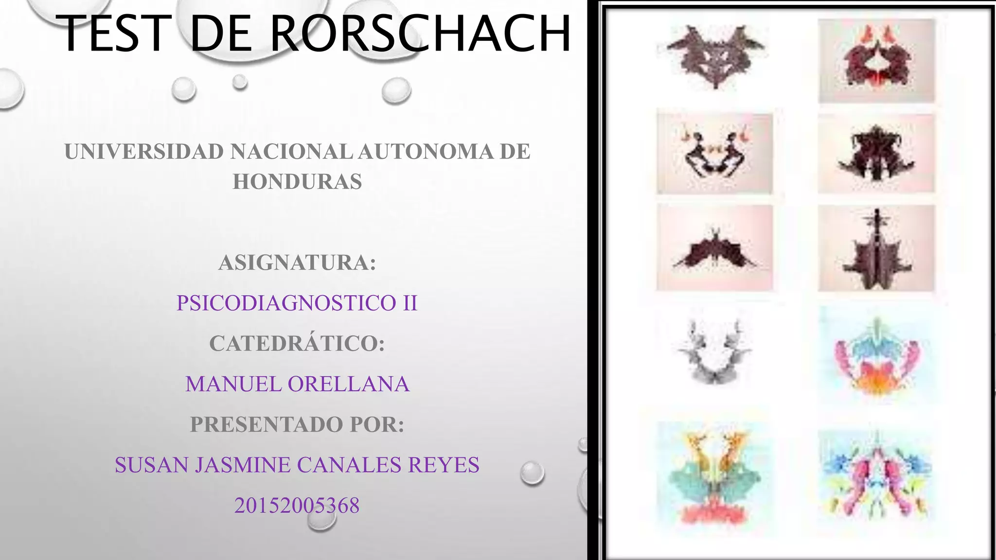Test Rorschach | PPTX