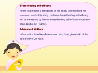 Breastfeeding Practice and Breastfeeding Self-efficacy Among first time ...