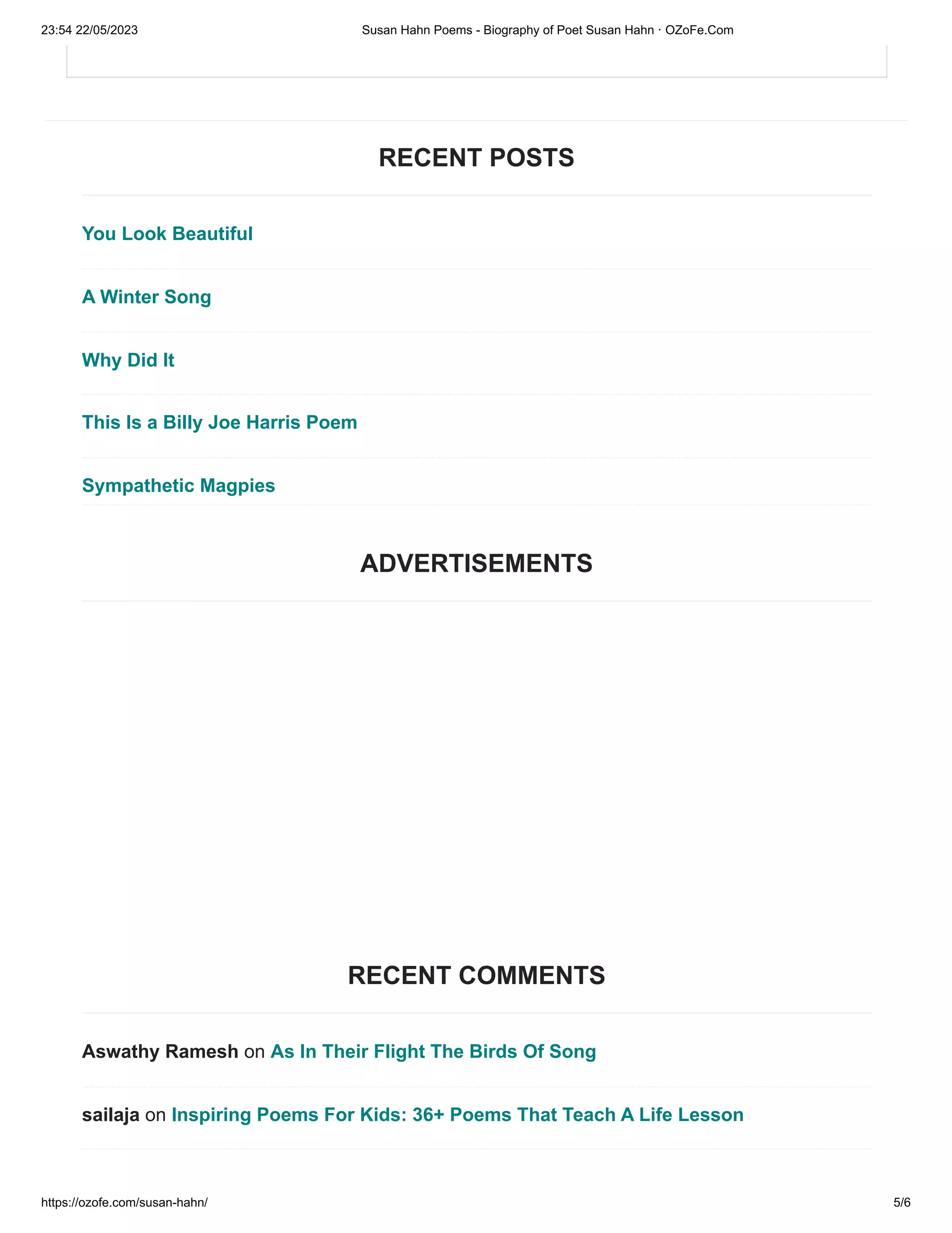 Susan Hahn Poems - Biography of Poet Susan Hahn · OZoFe.Com.pdf