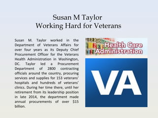 SUSAN M TAYLOR - EXECUTIVE LEADER | PPT
