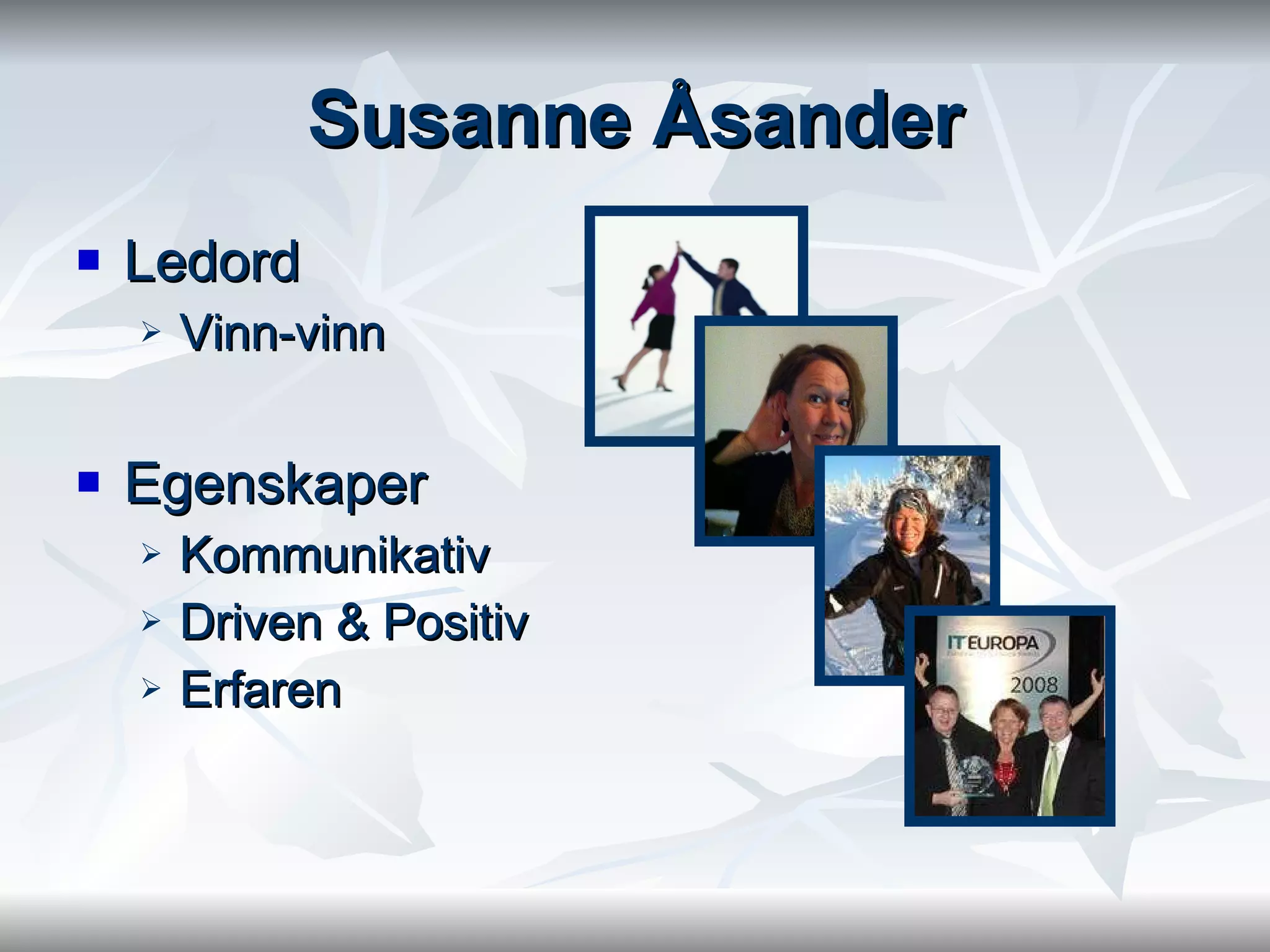 CV personlig presentation | PPS