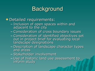 Review of Local Landscape Designations, Edinburgh | PPT