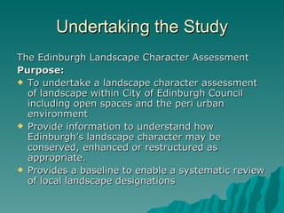 Review of Local Landscape Designations, Edinburgh | PPT