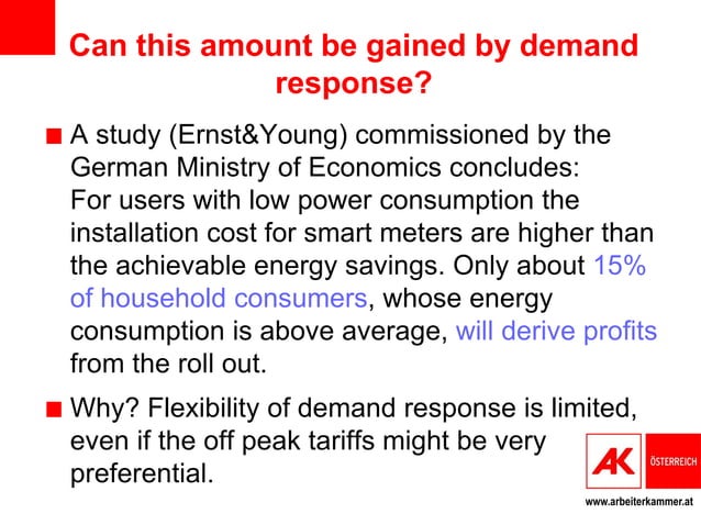 Demand Response: Informed and Empowered Consumers versus Consumer Protection | PPT