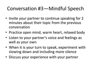 The Art of Mindful Conversation | PPTX