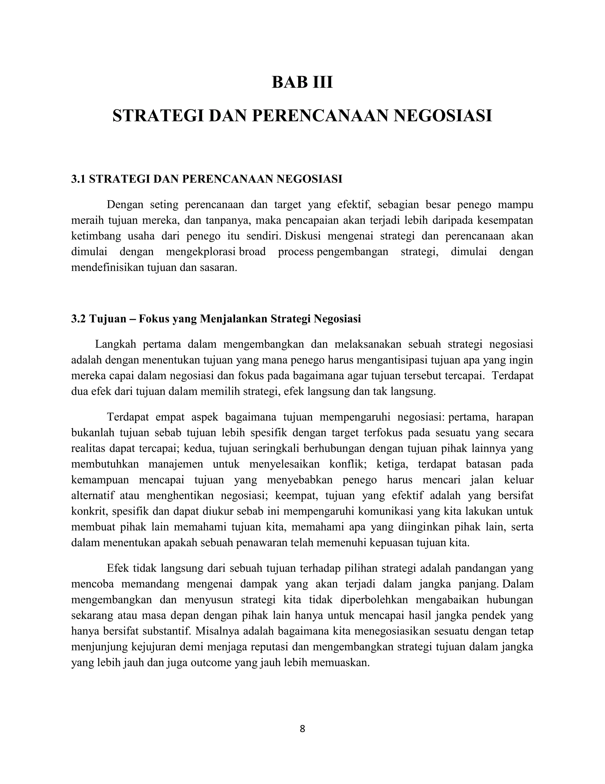 TEKNIK NEGOSIASI | PDF