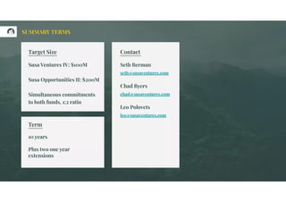 Susa Ventures | PPT