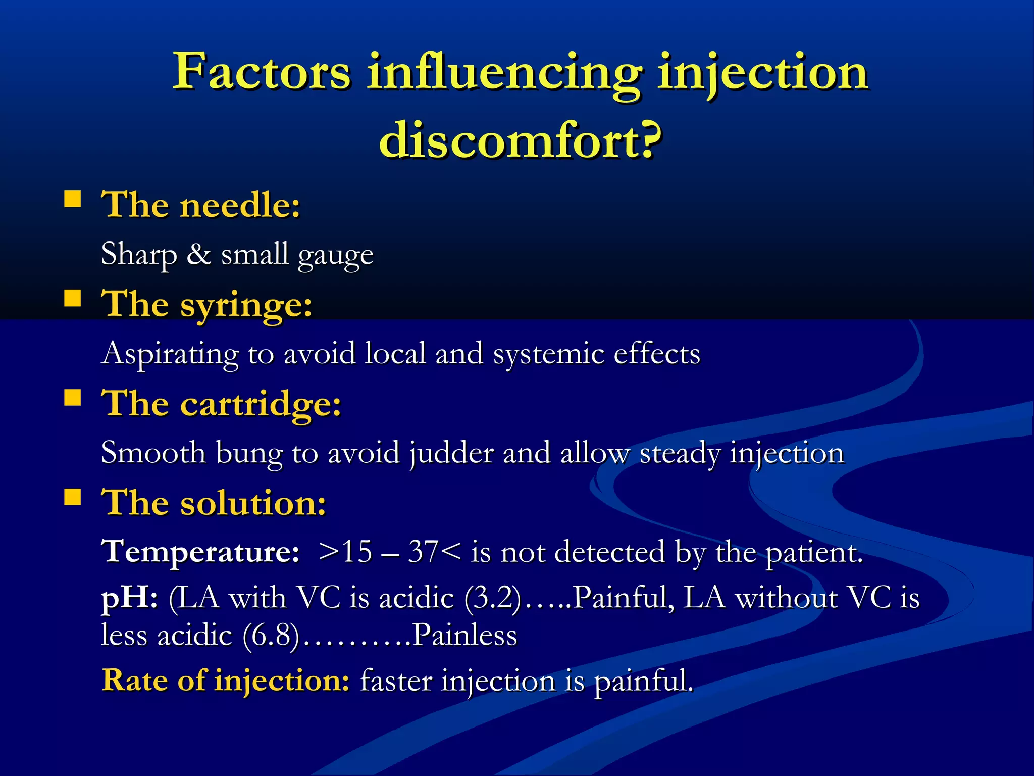 Local & Systematic Complications of LA | PPT
