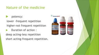 Susceptibility, potency selection and repetition of dose in homoeopathy ...