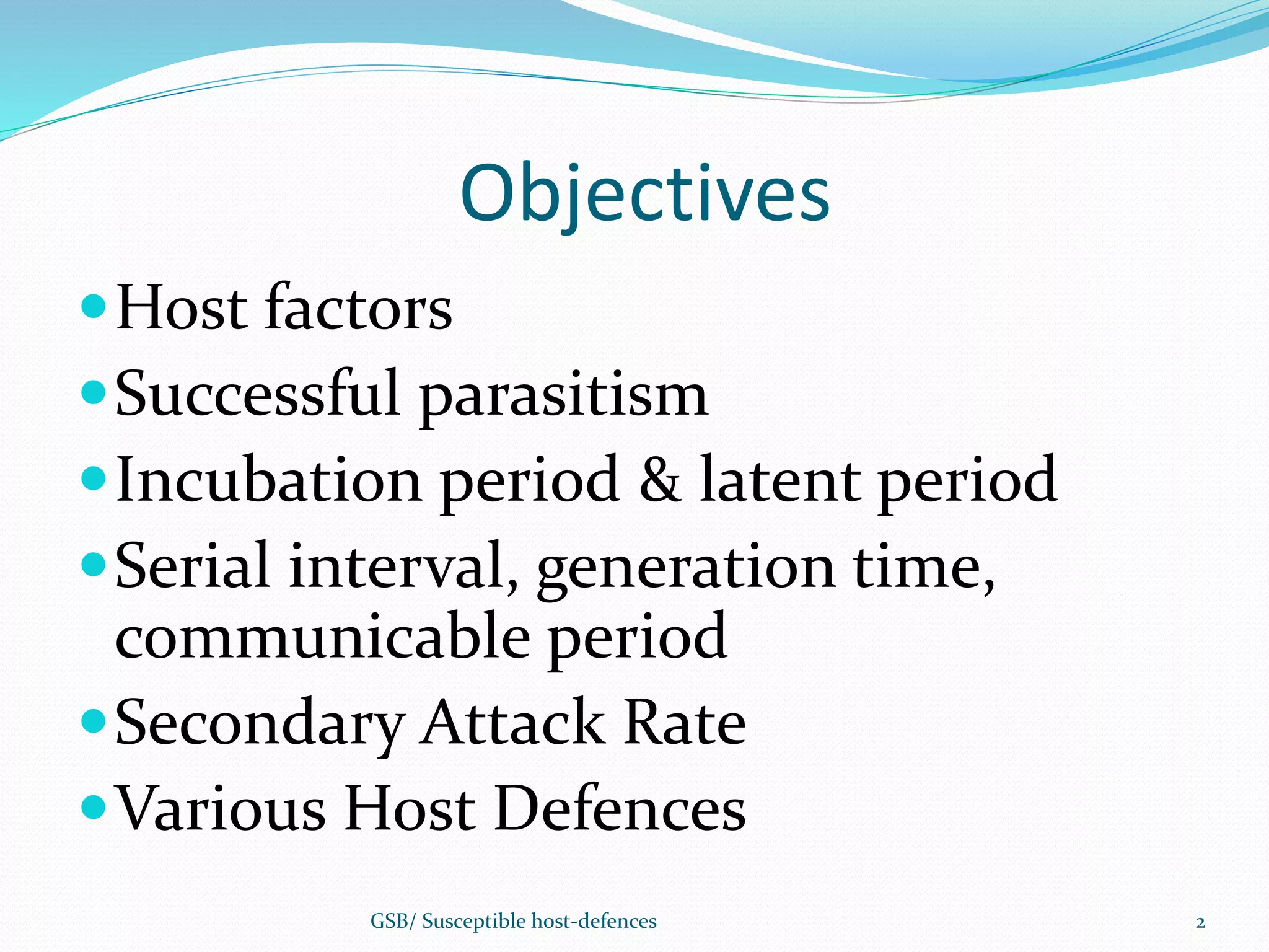 Susceptible host and host defence | PPTX