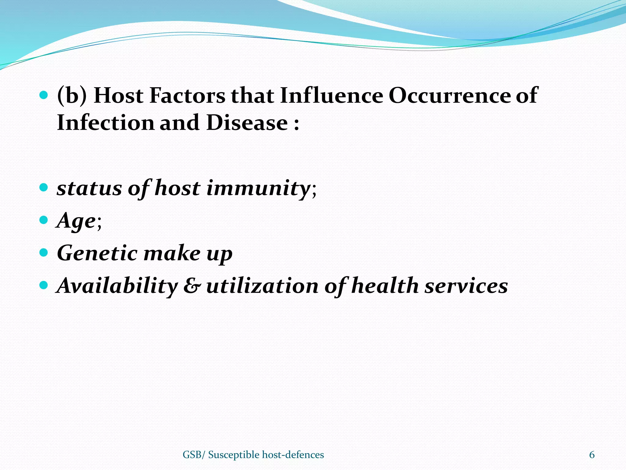 Susceptible host and host defence | PPTX