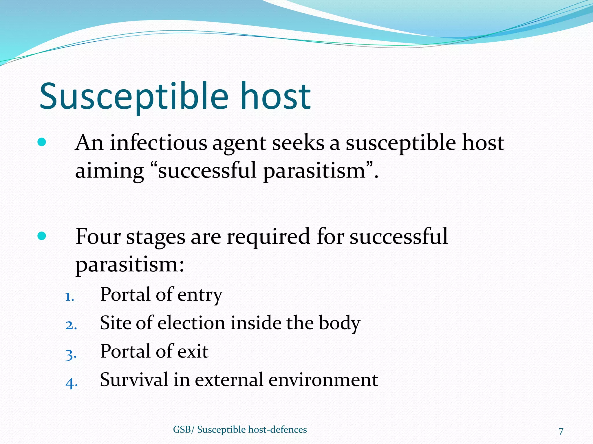 Susceptible host and host defence | PPTX