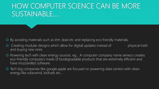 sustainable computing | PPTX