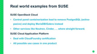 Containerizing stateful apps with Kubernetes and SUSE CaaS Platform | PDF