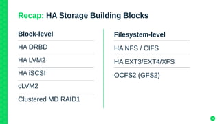 High Availability Storage (susecon2016) | PDF