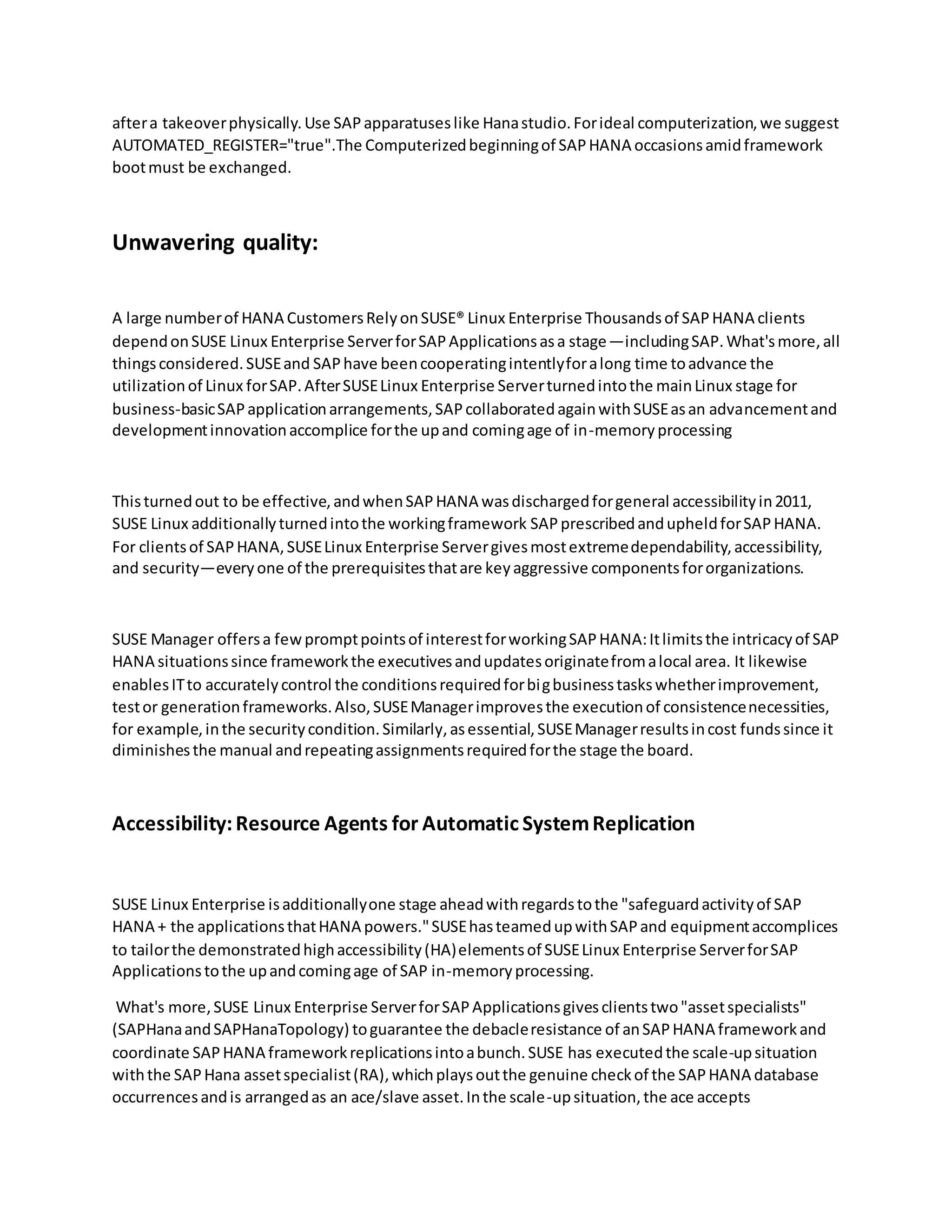 Suse linux hana db implementation | PDF | Free Download