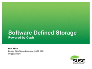 SUSE: Software Defined Storage | PPT