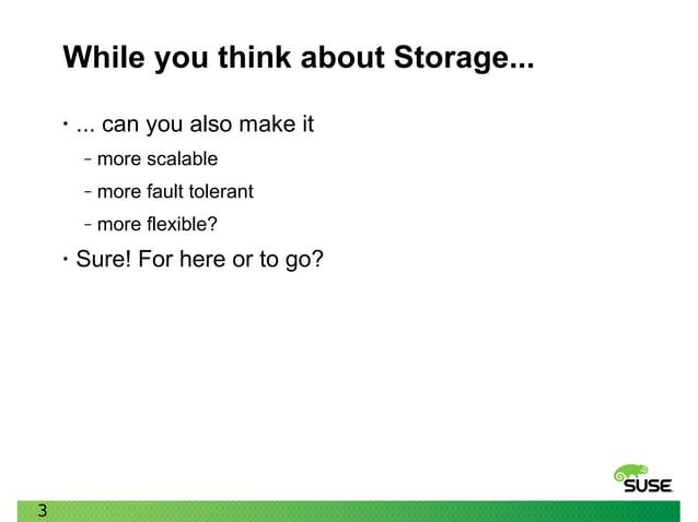 SUSE: Software Defined Storage | PDF