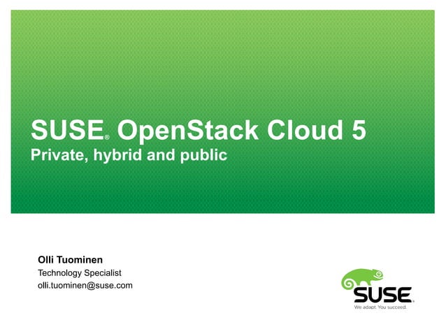 SUSE OpenStack Cloud | PPT