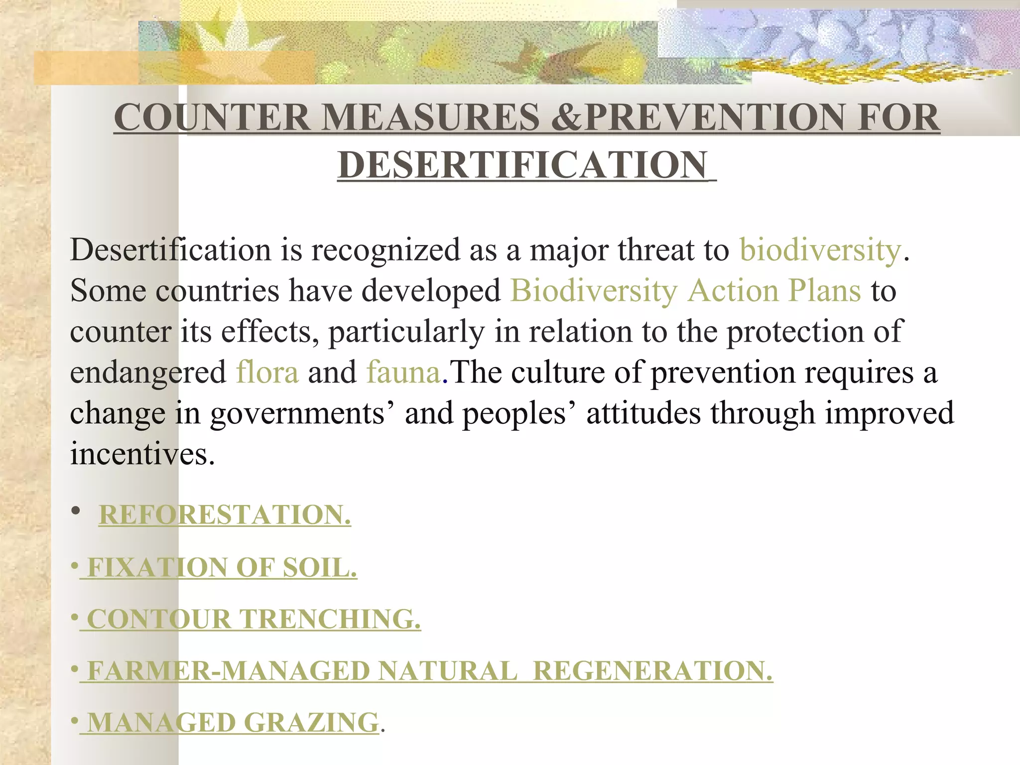 DESERTIFICATION | PPT