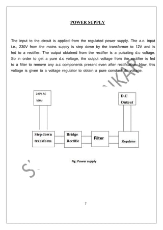 Automatic Plant Irrigator -Mini Project ECE(without micro controller) | PDF