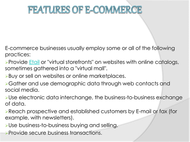 e commerce ppt | PPTX