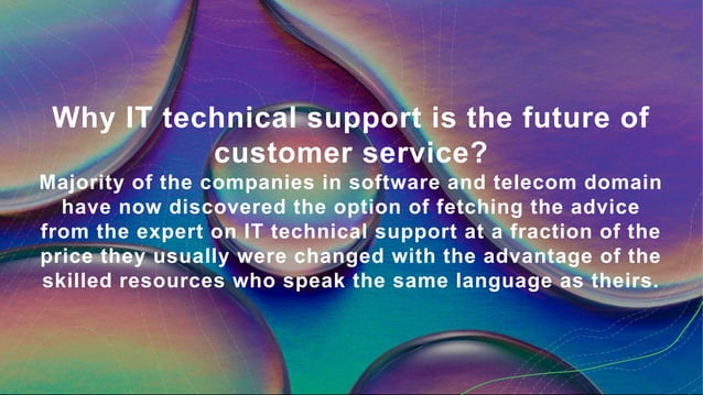 PRESENTATION on it support technology.pptx