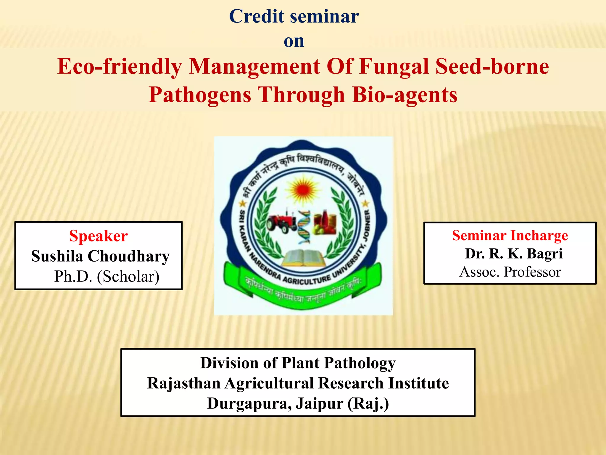 Eco friendly MANAGEMENT OF PLANT DISEASES | PPTX