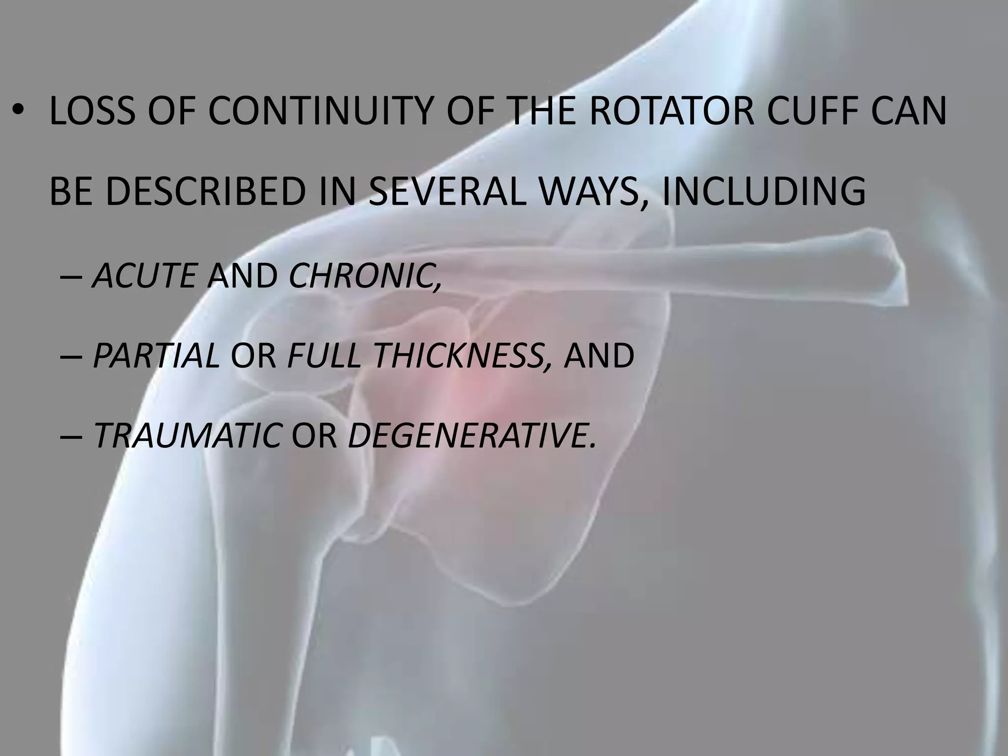 SHOULDER PATHOLOGIES IN YOUNG ACTIVE PERSONS | PPTX