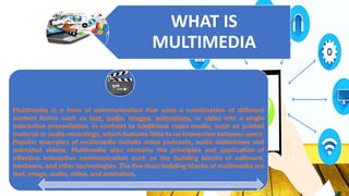 Application of multimedia text,data,sound | PPT