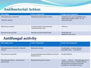 Bioprospecting of Microalgae for Bioactive secondary Metabolites | PPTX