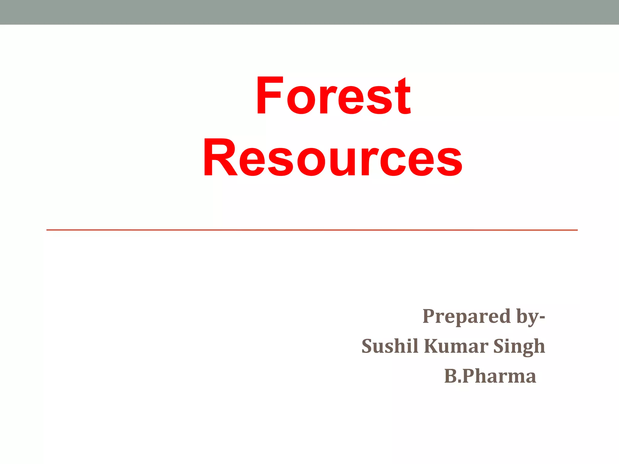forest resources | PPT