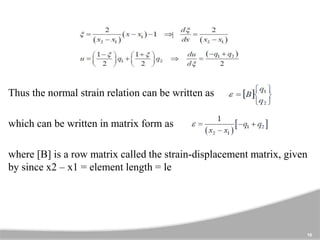 Expressions for shape functions of linear element | PPT