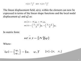 Expressions for shape functions of linear element | PPT
