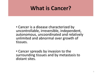 RECENT ADVANCEMENT IN TREATMENT CANCER | PPTX