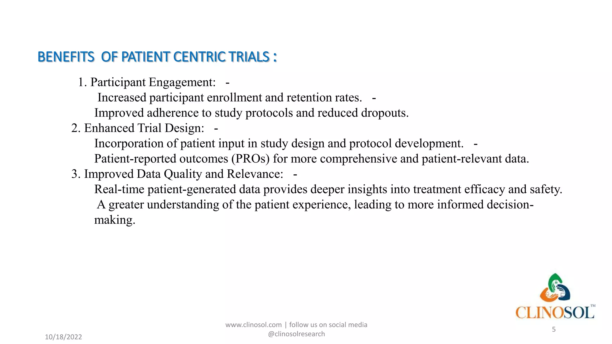 Patient-Centric Clinical Trials: Empowering Participants and Enhancing ...