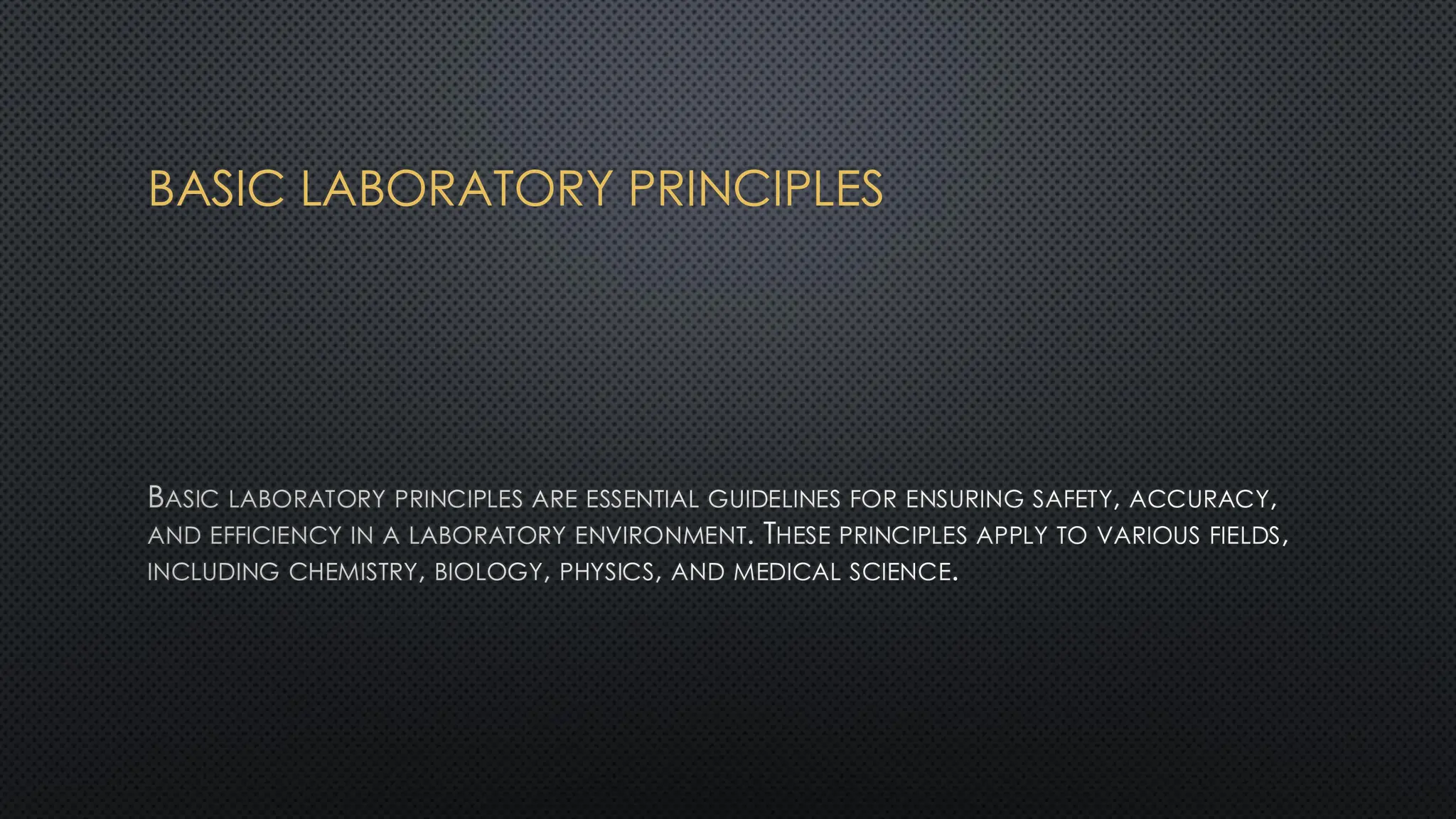 Clinical Laboratory Technology - Basic Laboratory Technology | PPT