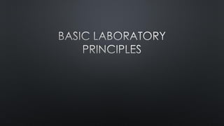 Clinical Laboratory Technology - Basic Laboratory Technology | PPT