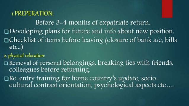 Expatriation, MCN, HCN, and TCN and Explain the process of expatriation ...